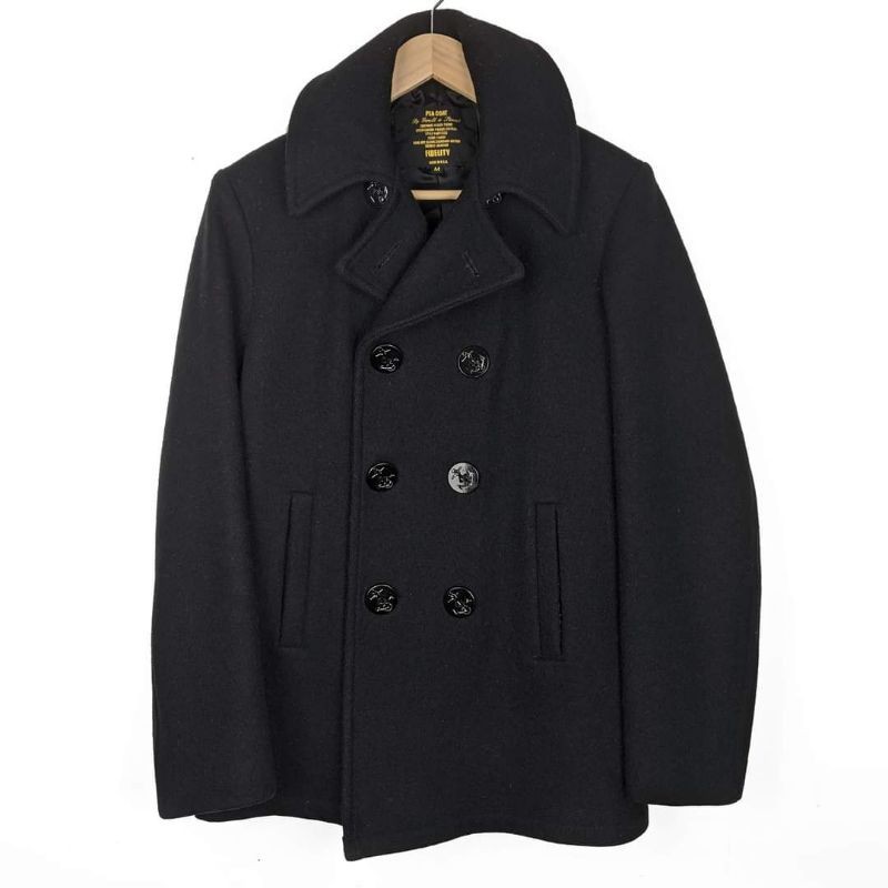 二手美國製 Fidelity 雙排扣 Pea Coat 海軍外套 | 蝦皮購物