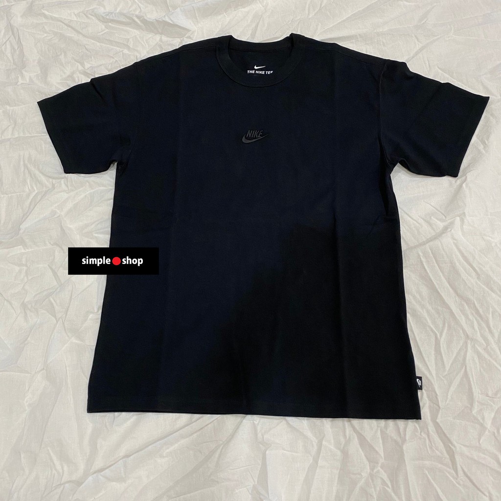 【Simple Shop】NIKE NSW 運動短袖 NIKE 重磅 刺繡 短袖 寬版 黑色 男款 DO7393-010 | 蝦皮購物