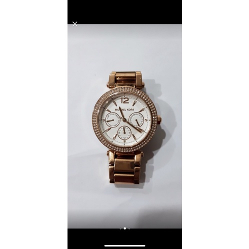 Michael Kors三眼手錶玫瑰金Mk5781 | 蝦皮購物