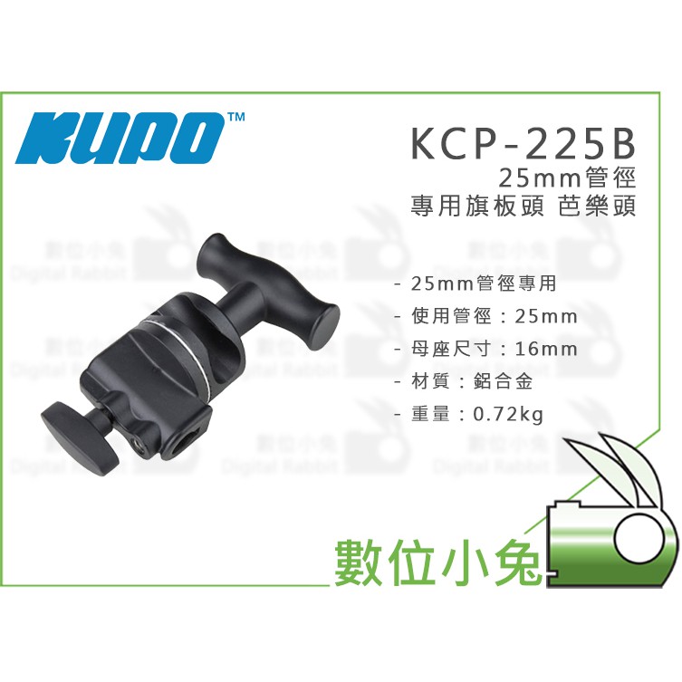 數位小兔【KUPO KCP-225B 25mm管徑 專用旗板頭】芭樂頭 K架 粗管 適用組合式k架 大管徑 鋁合金 | 蝦皮購物