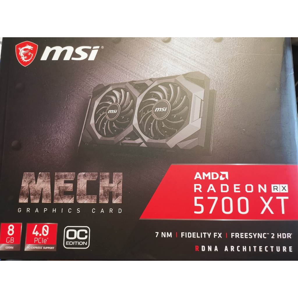 msi rx 5700 mech oc 8gb的價格推薦 - 2025年12月 | 比價比個夠BigGo