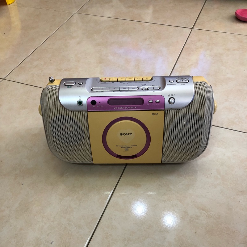 Sony CFD-E100TV CD播放器 卡帶播放機 功能正常 日本原裝 | 蝦皮購物