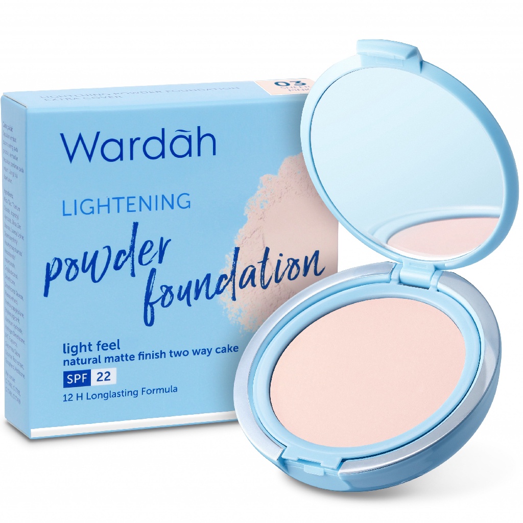 WARDAH Lightening Powder Foundation Bedak Padat Compact | 蝦皮購物