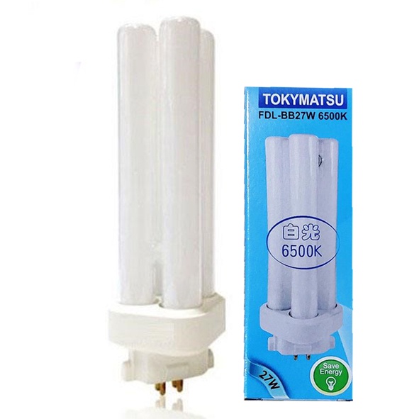 TOKYMATSU 緊密型省電燈管 FDL-BB 27W 白光 田字燈管 田字型燈管 燈泡 四管 (同飛利浦PL-BB) | 蝦皮購物