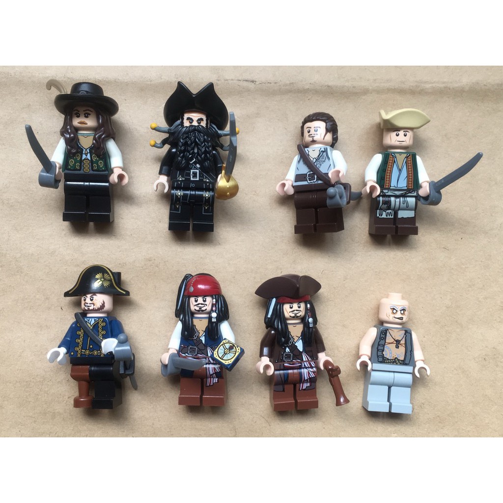 樂高 Lego Angelica/Blackbeard/Jack/Will Turner/Barbossa/Cook | 蝦皮購物