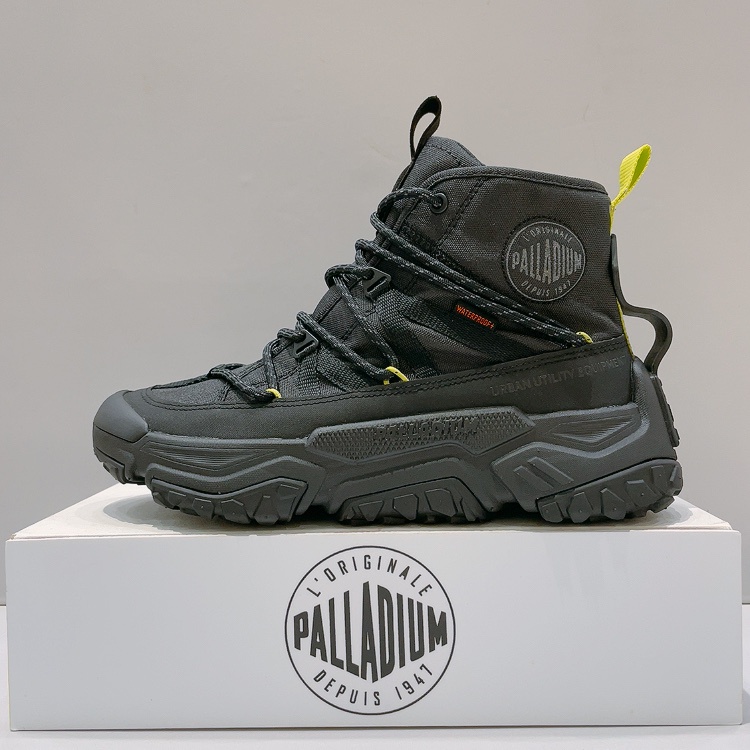 PALLADIUM OFF GRID CROSS WP+ 男女款 黑色 防水 輪胎底 雨鞋 中筒靴 77987-001 | 蝦皮購物
