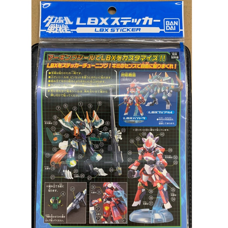 現貨 BANDAI LBX STICKER 紙箱戰機 貼紙 潘朵拉 PANDORA 法尼爾 FENRIR 專用 | 蝦皮購物