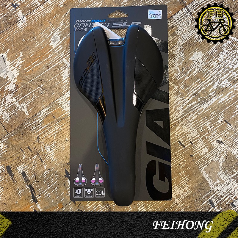 【小萬】全新出清 Giant Contact SLR UPRIGHT 碳纖坐墊 直立型 公路車 201g 碳纖座弓 | 蝦皮購物