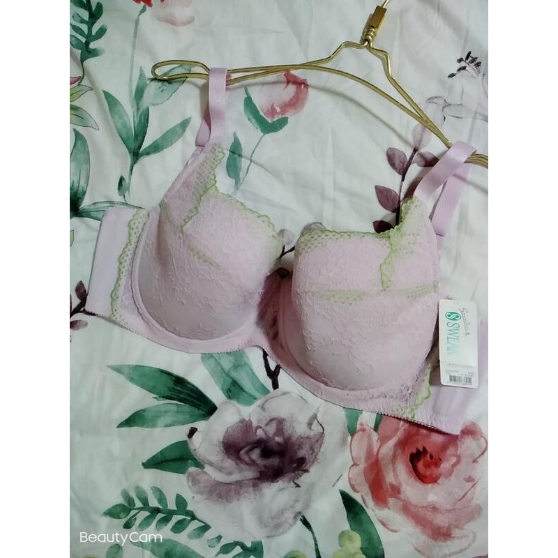 【思薇爾】SWEAR桐花漫舞系列蕾絲包覆80E=36E/85E=38E單內衣(淡粉紫) | 蝦皮購物