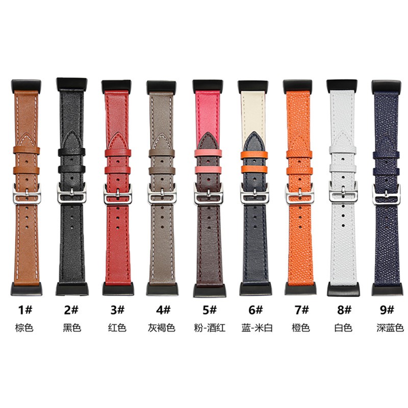 Fitbie Charge 2真皮錶帶 fitbit charge3智慧手環ticwatchc2多色錶帶運動愛馬仕真皮錶 | 蝦皮購物