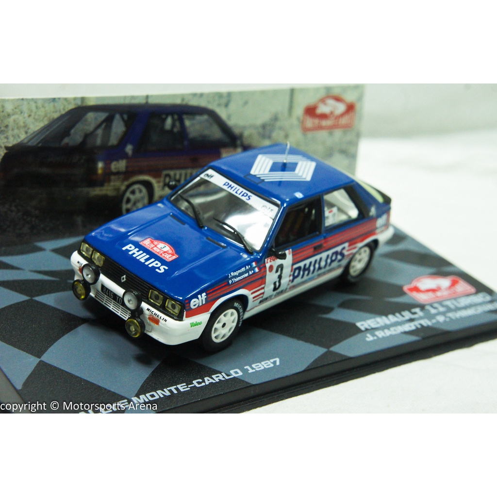 【超值特價】1:43 Altaya Renault 11 Turbo 1987 #3 Rally Monte Carlo | 蝦皮購物