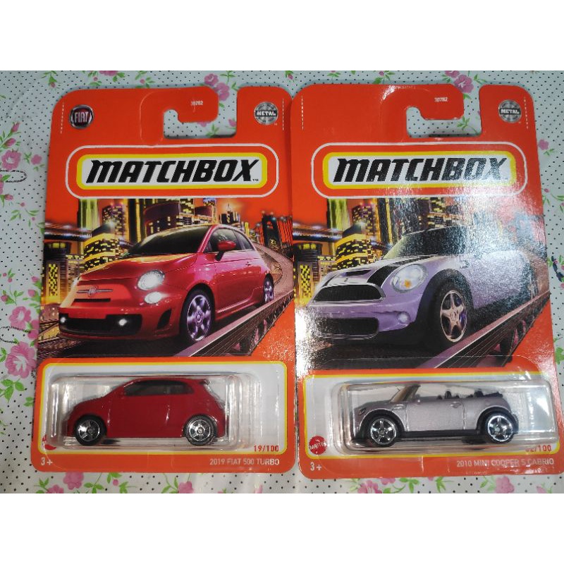 Matchbox Fiat 500 turbo + Mini cooper S cabrio | 蝦皮購物