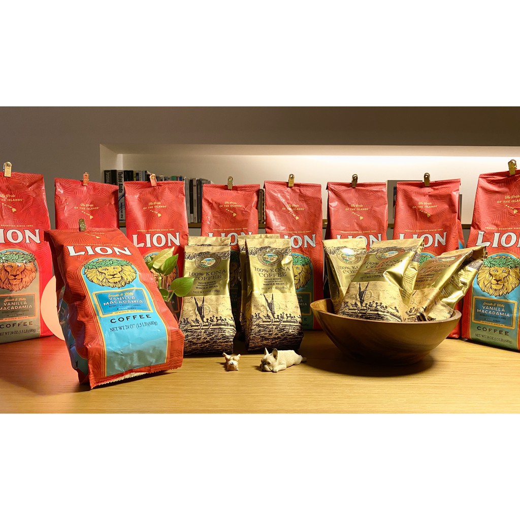 最後降價出清.未來不再補貨-Lion Coffee 獅王咖啡豆 (香草堅果 / 椰子 / 榛果巧克力) 680g-現貨 | 蝦皮購物