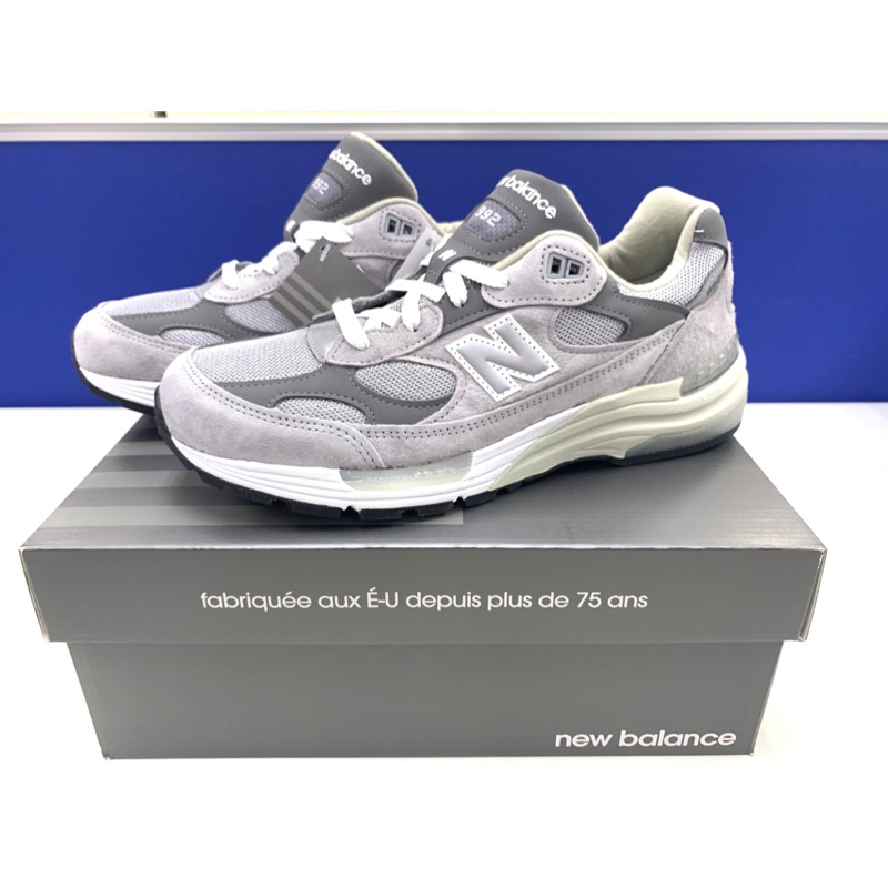 NEW BALANCE 992 M992GR 灰色 元祖灰 老爹鞋 美國製 麂皮 余文樂 賈伯斯 steve jobs | 蝦皮購物