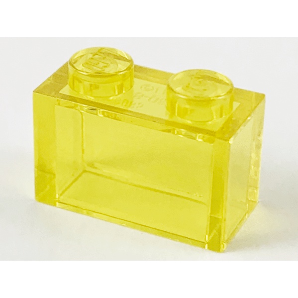 Lego 樂高 透明黃 基本磚 Trans-Yellow Brick 1x2 306544 3004 3065 | 蝦皮購物