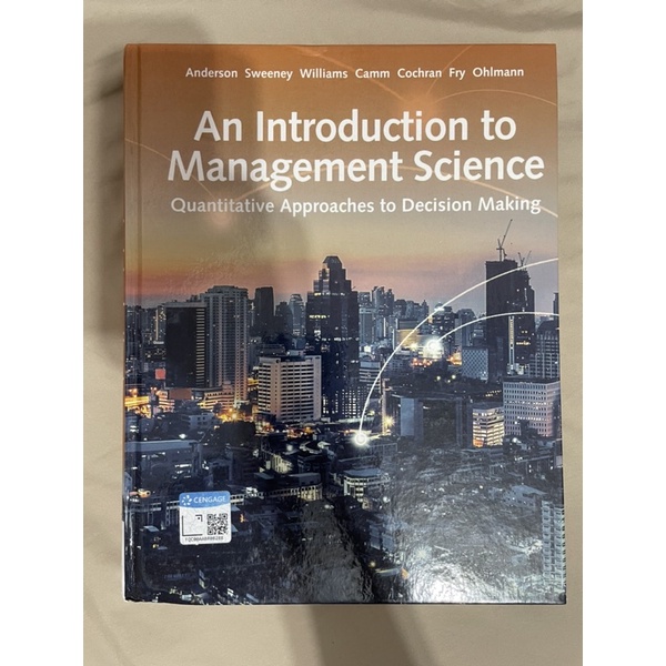 An Introduction to Management Science 管理科學 | 蝦皮購物