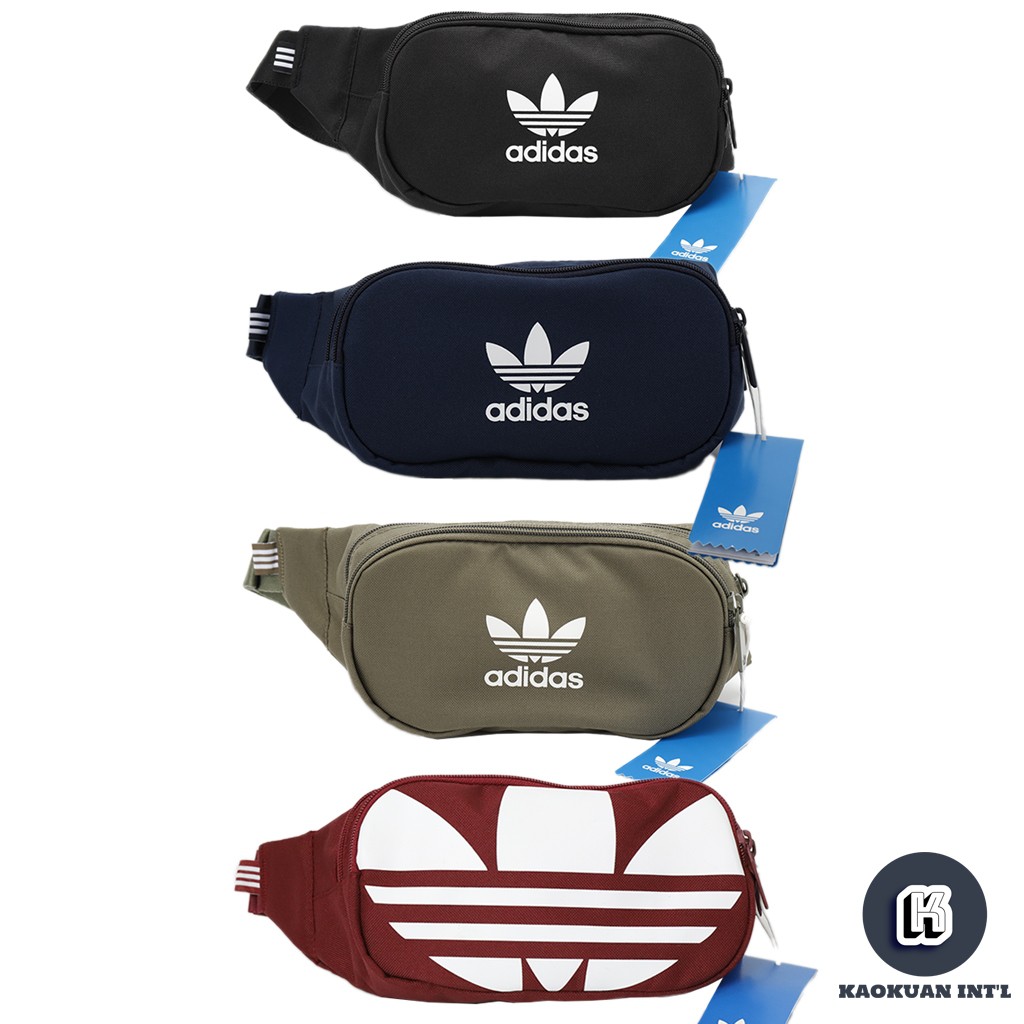 Adidas Essential Crossbod 斜背 腰包 酒紅色 黑色 藍色 墨綠色 DV2400【高冠國際】 | 蝦皮購物