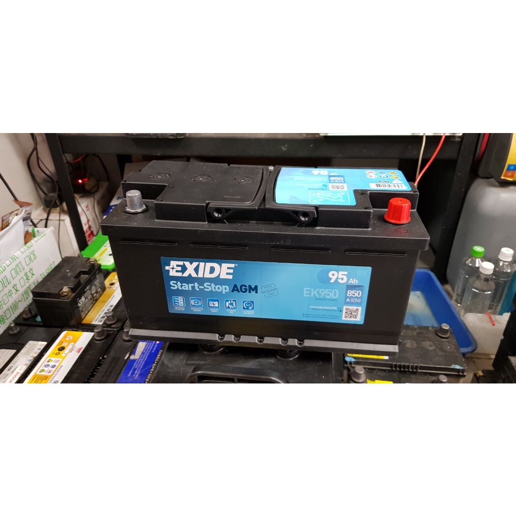 (二手中古電池) EXIDE EK950 LN5 AGM 95AH汽車電池 數值漂亮，品項優 同60044 歐系車專用 | 蝦皮購物