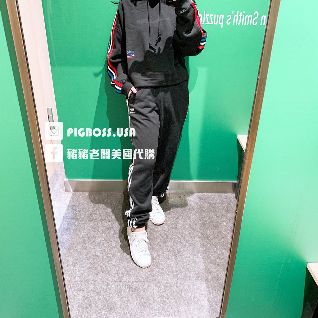 【豬豬老闆】ADIDAS ORIGINALS REGULAR JOGGER 黑白 長褲 經典 縮口 女款 GD2260 | 蝦皮購物