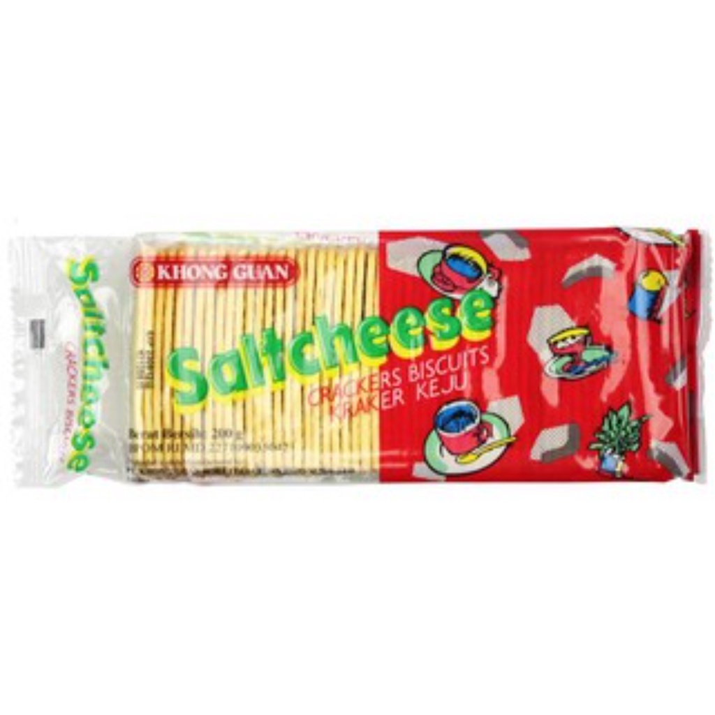 印尼 KHONG GUAN Saltcheese Crackers 康元鹽奶酪起士餅乾 200g | 蝦皮購物