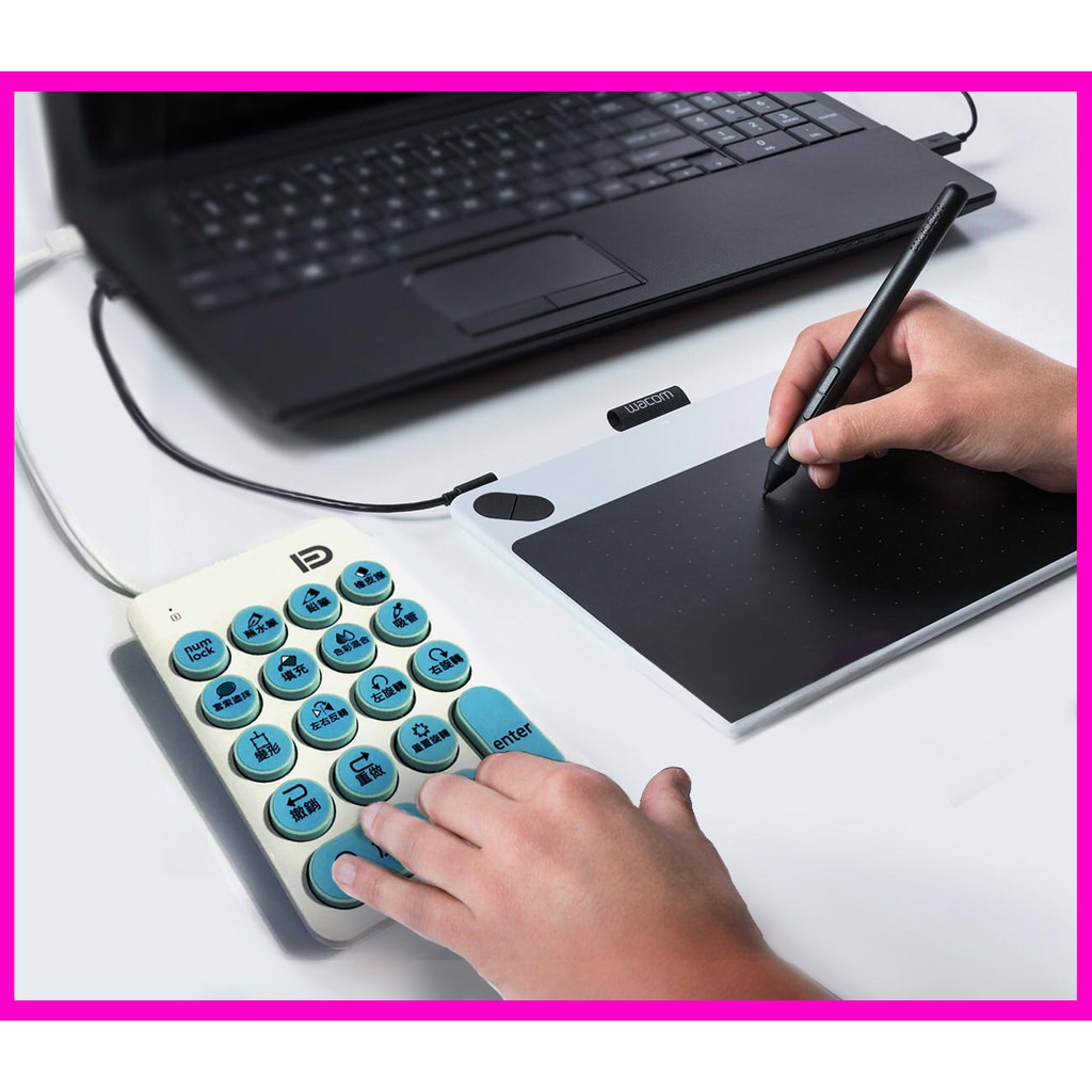Wacom Intuos Basic Photoshop ps sai bamboo pad 可搭配繪圖板 快捷鍵 鍵盤 | 蝦皮購物