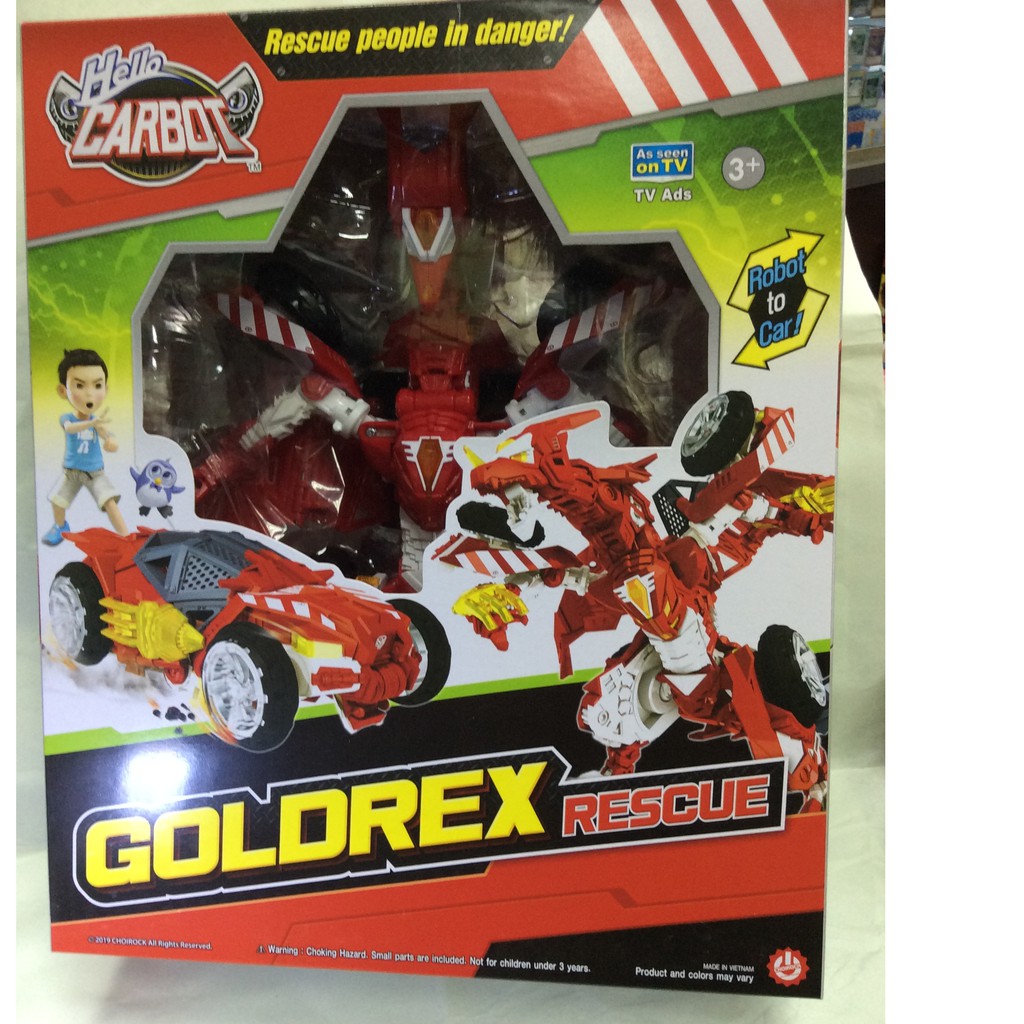 [佑子媽]hello CARBOT 衝鋒戰士 救援飛龍 GOLDREX RESCLE 警車 變形 機器人CK32253｜ | 蝦皮購物