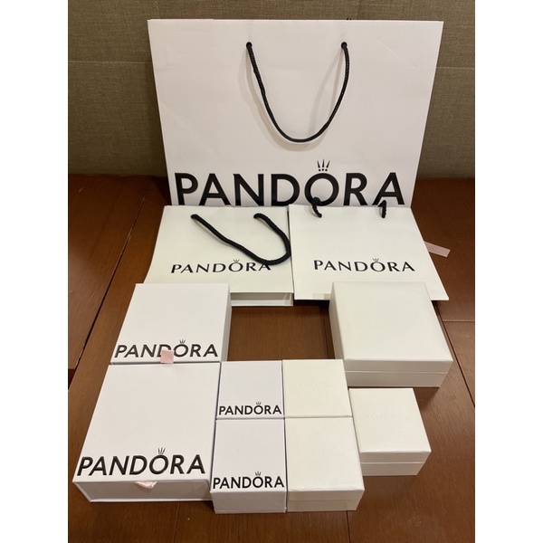現貨 潘朵拉 PANDORA 包裝紙袋 紙盒 | 蝦皮購物