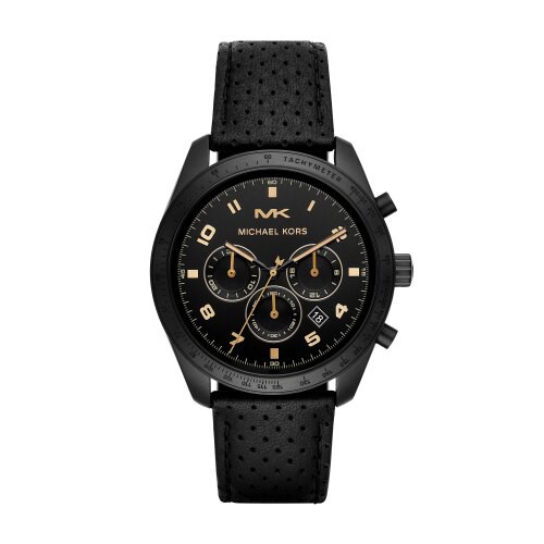 Michael Kors MK8705 黑色不鏽鋼皮帶腕錶 規格價格總覽