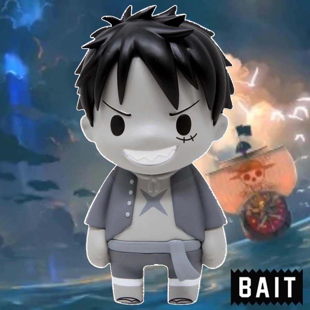 BEETLE KOKIES X BAIT X ONE PIECE LUFFY 蒙其 D 魯夫 海賊王 航海王 公仔 黑白 | 蝦皮購物