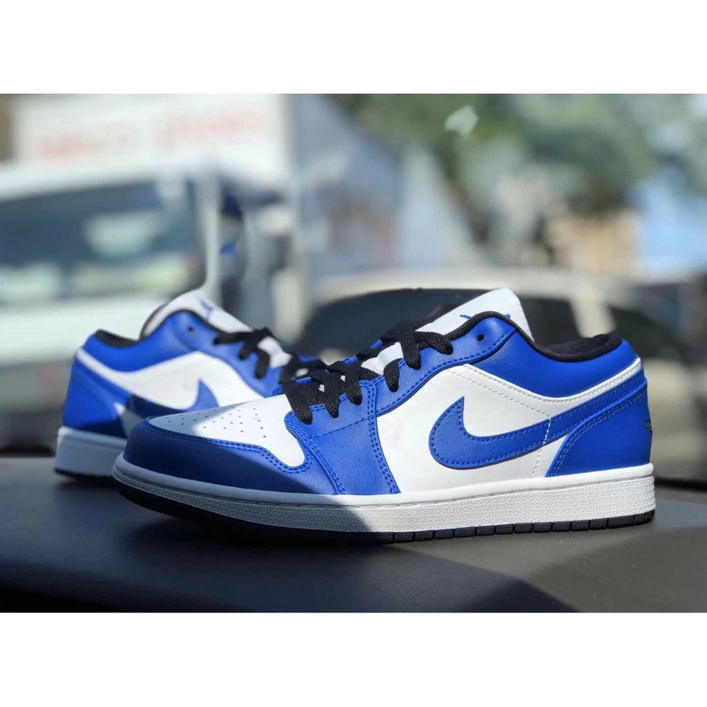 【Basa Sneaker】AIR JORDAN 1 LOW Game Royal 白藍 小閃電 553558-124 | 蝦皮購物
