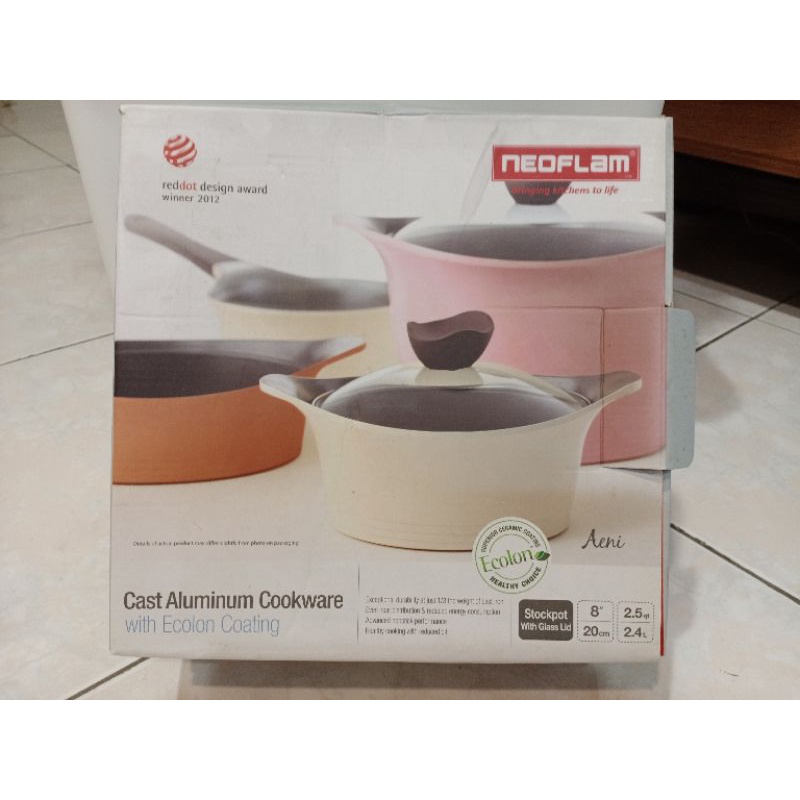 NEOFLAM Aeni系列陶瓷不沾湯鍋 20公分(橘色) | 蝦皮購物