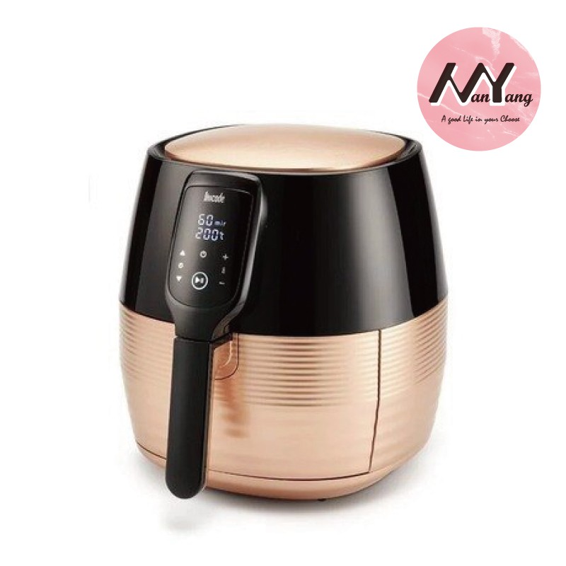 【Lisscode】4.5公升大容量數位觸控健康氣炸鍋(玫瑰金) LC-001-RG | 蝦皮購物