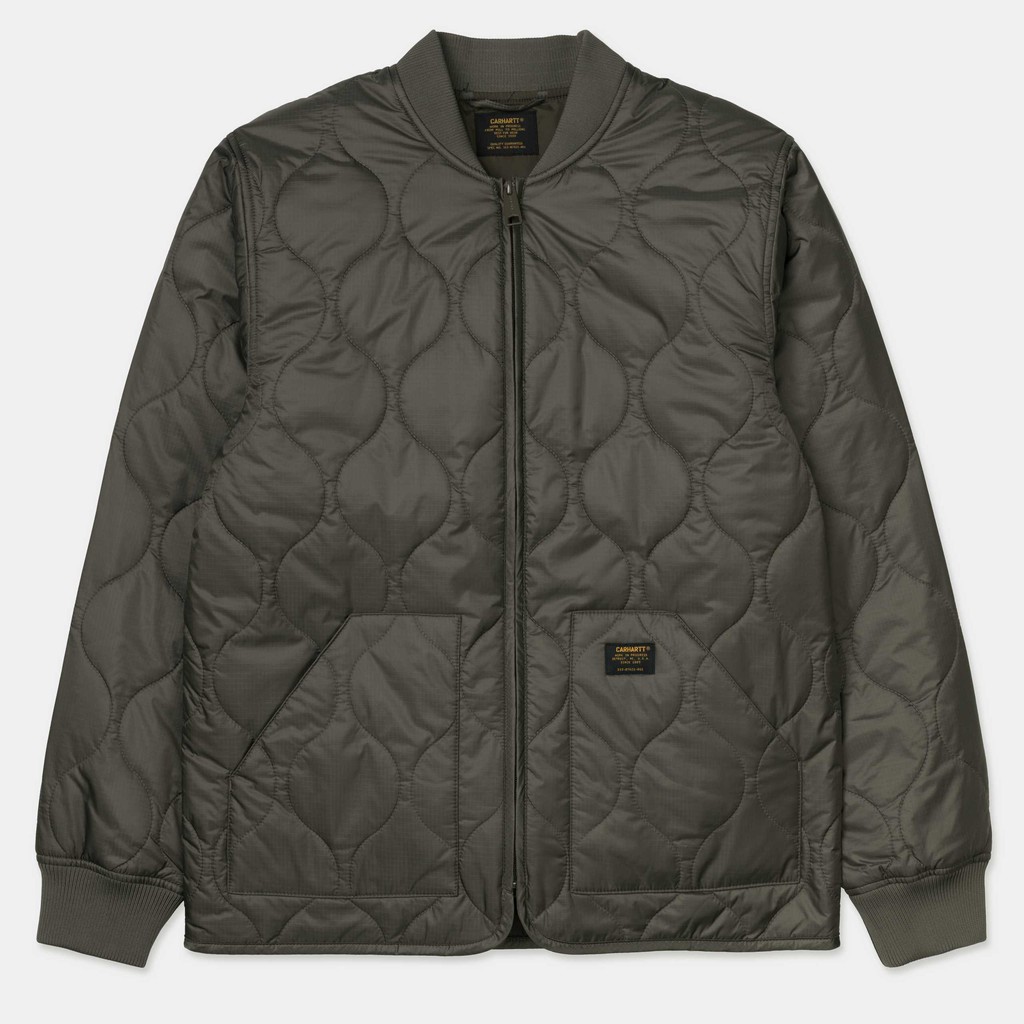 Carhartt WIP Volta Bomber Liner 外套 薄鋪棉 軍綠 內裡 夾克 軍裝 衍縫 | 蝦皮購物