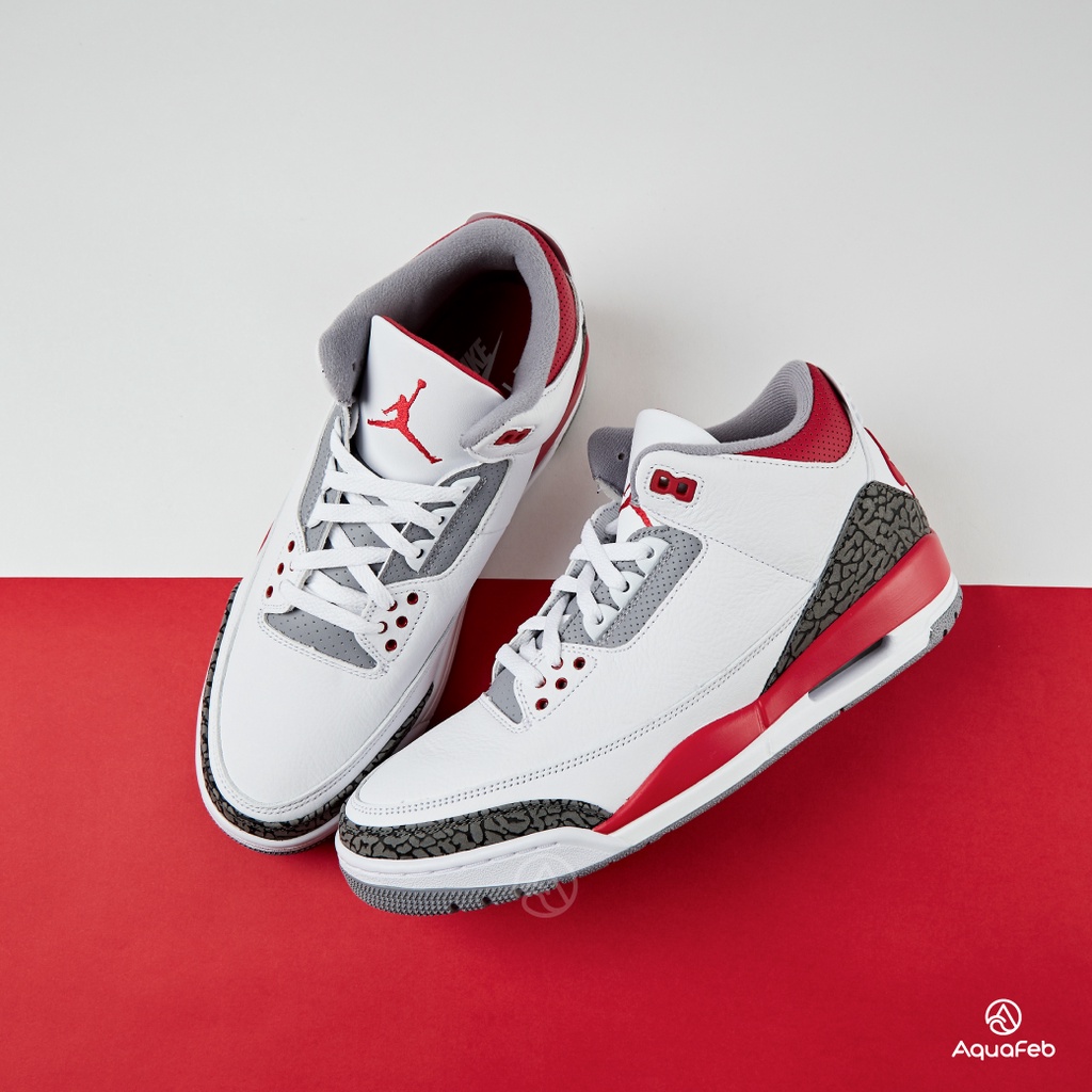Nike Jordan 3 Retro Fire Red 男 白紅 AJ3 休閒 籃球鞋 DN3707-160 | 蝦皮購物