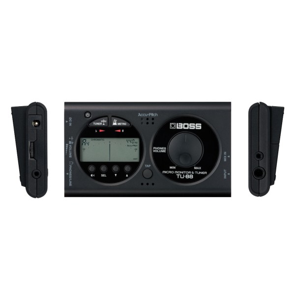【傑夫樂器行】 BOSS TU-88 Micro Monitor & Tuner 調音器 節拍器 個人監聽 | 蝦皮購物