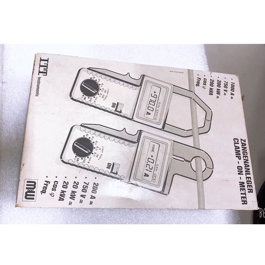 ITT INSTRUMENTS MX200 CLAMP ON DIGITAL METER | 蝦皮購物