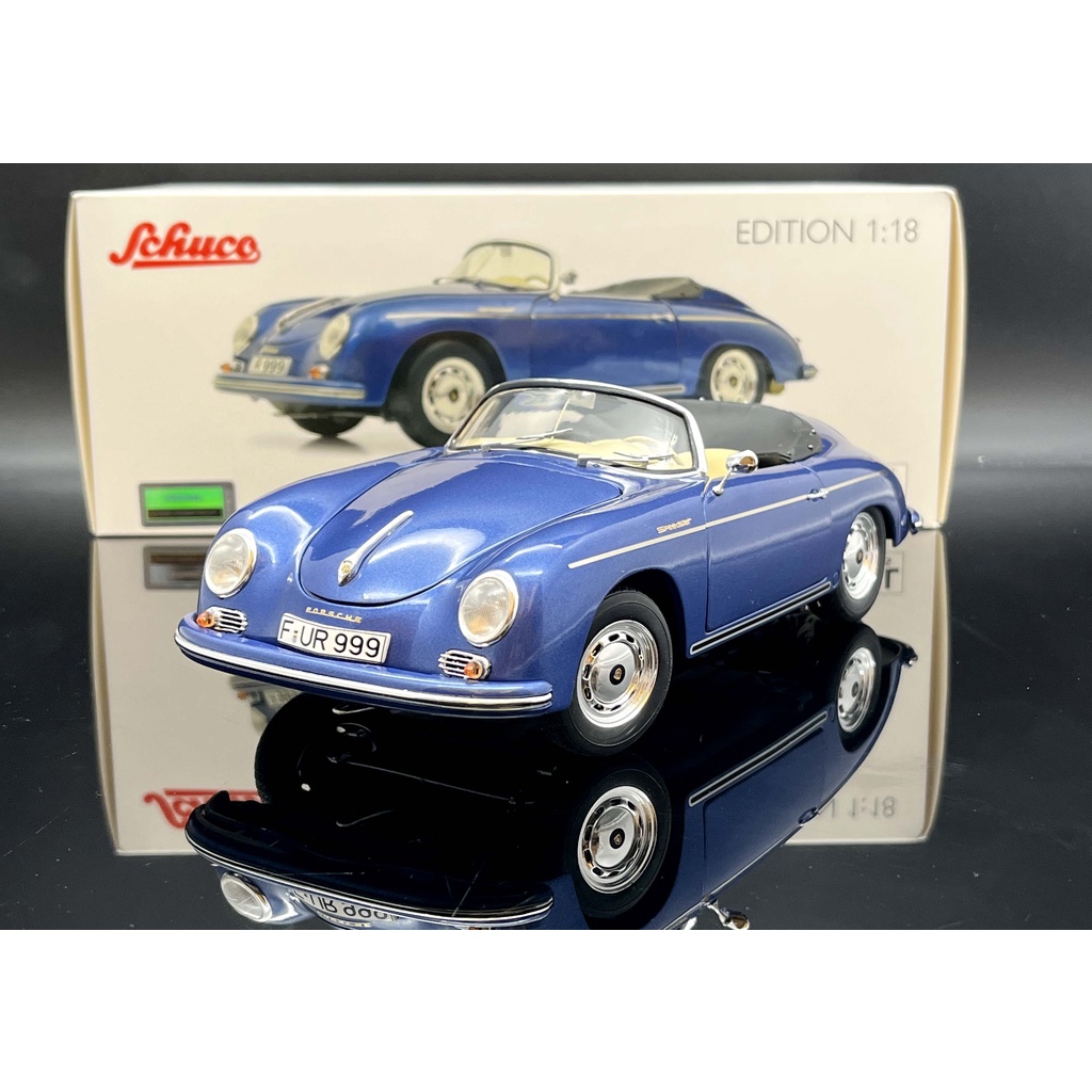Schuco 1/18 Porsche 356 Speedster blue MASH | 蝦皮購物