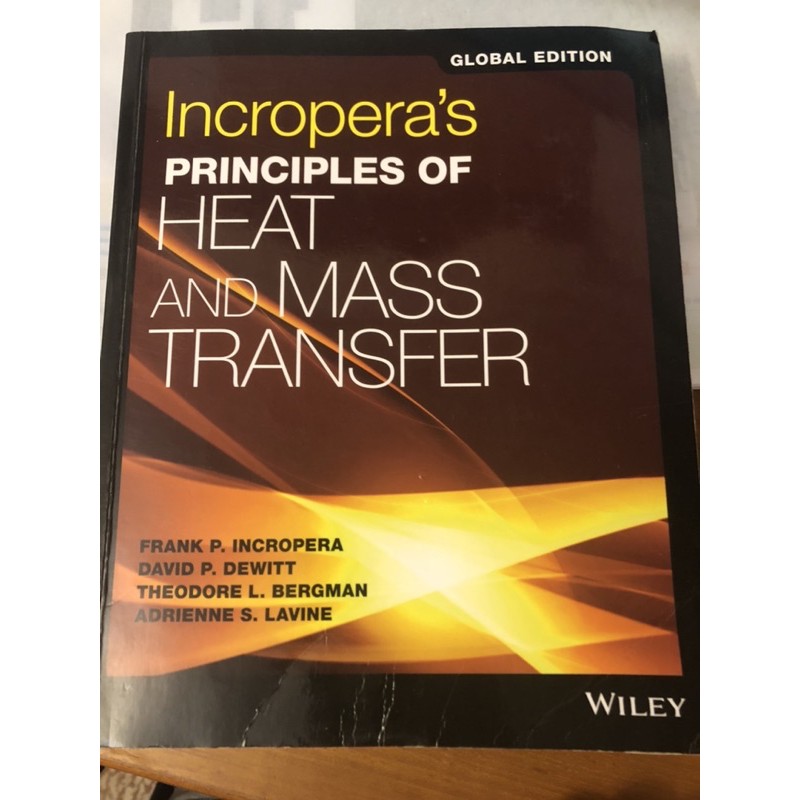 Incropera`s Principles Of Heat And Mass Transfer的價格推薦 - 2023年4月| 比價比個夠BigGo