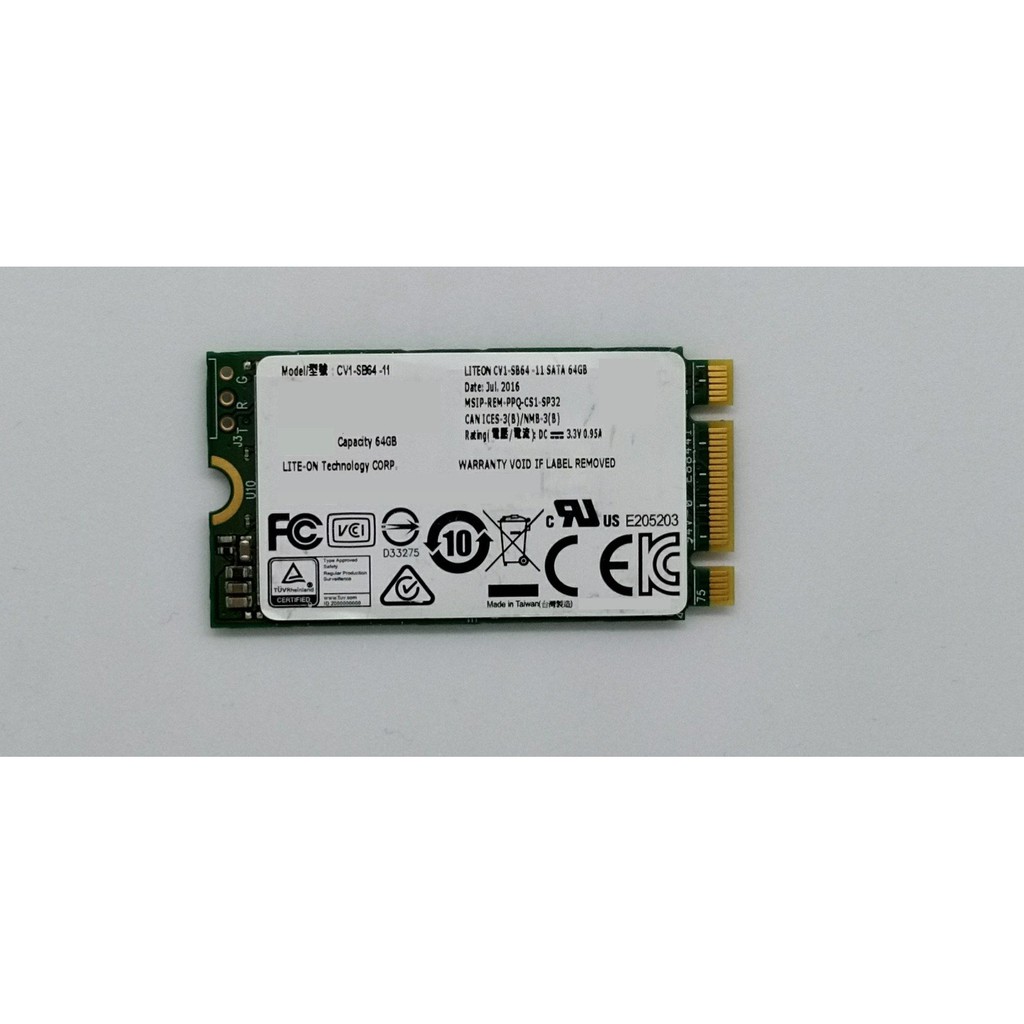 LITEON SSD 64GB 2242 M.2 NGFF CV1-SB64-11 (二手良品) | 蝦皮購物
