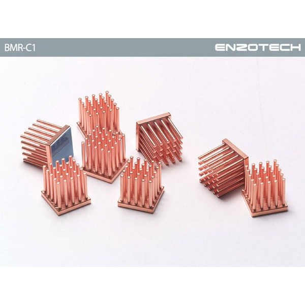 光華CUMA散熱精品*EnzoTech太業代理BMR-C1全銅散熱片*一組8顆裝*3M 8815 背膠~現貨 | 蝦皮購物