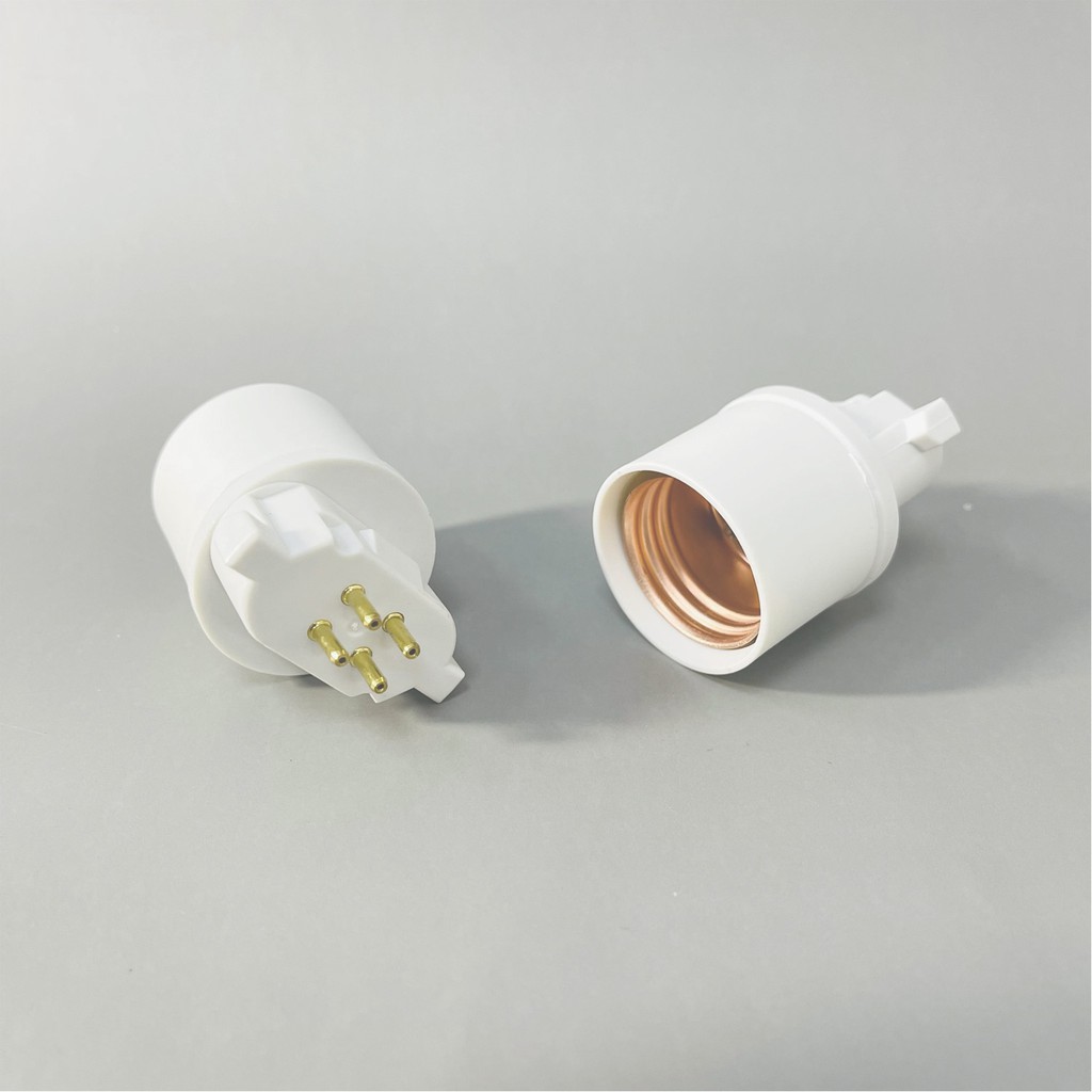 🌟現貨🌟PL-BB 27W BB轉E27燈頭 轉接頭 FDL 27W轉E27 燈頭轉接座 GX10Q轉E27 燈座 | 蝦皮購物