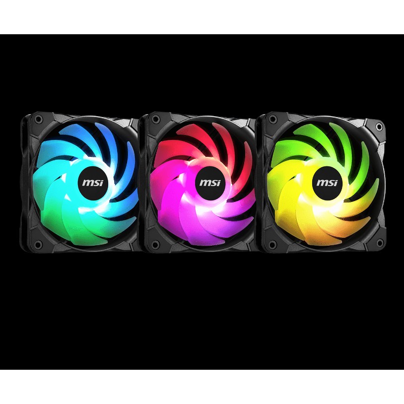 MSI Rainbow Fan Pack 彩虹風扇組 (單顆) 全新 | 蝦皮購物