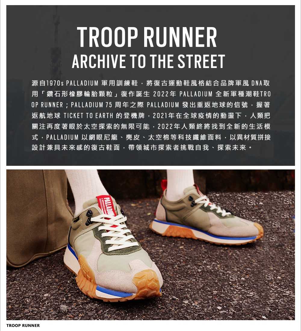 PALLADIUM TROOP RUNNER軍種潮鞋-中性-粉紫潮流 | 蝦皮購物