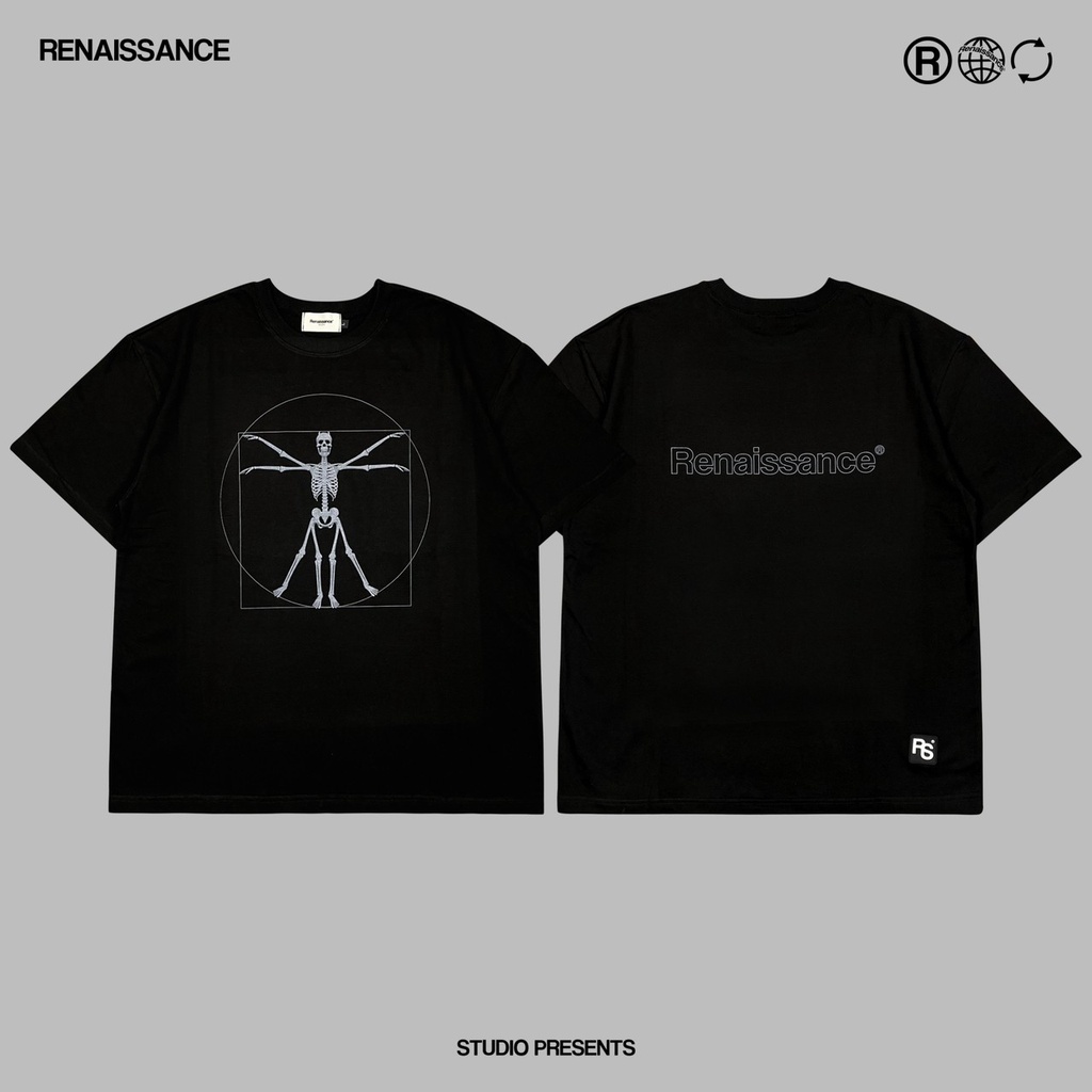 [NiL] RENAISSANCE 黃金比例 達文西 骷髏短袖 T “ GOLDEN RATIO SKULL TEE “ | 蝦皮購物