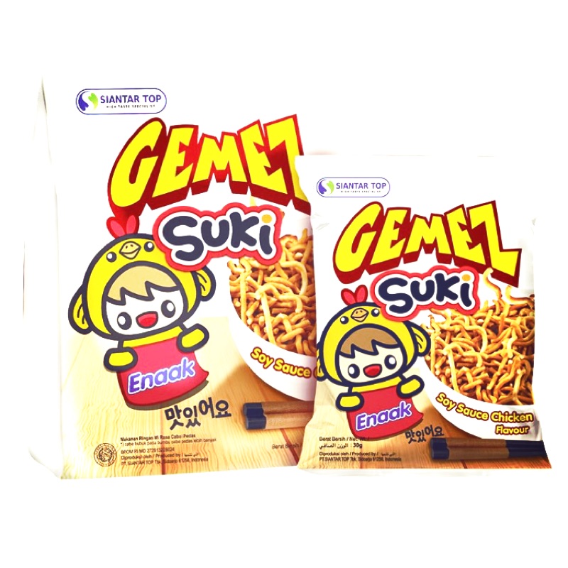 韓國 GEMEZ SUKI 韓式小雞麵(6入裝) 180g 小雞麵 點心麵 點心脆麵 | 蝦皮購物