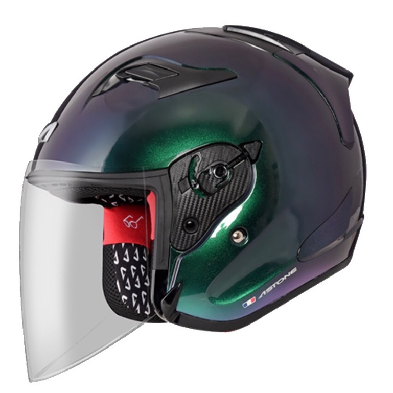 ASTONE 安全帽 DJR 變色龍 綠紫 透氣 耳機曹 眼鏡溝槽 全拆洗 半罩《比帽王》 | 蝦皮購物