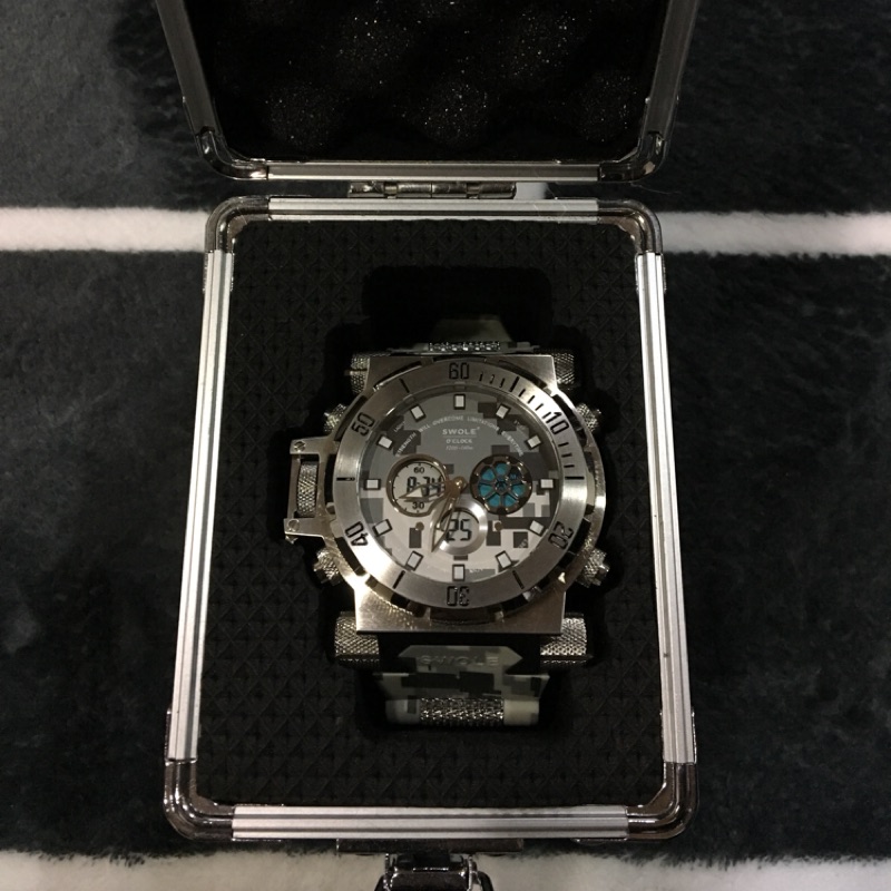 Swole o’clock 手錶 運動錶 健身手錶 S force 數位迷彩 | 蝦皮購物