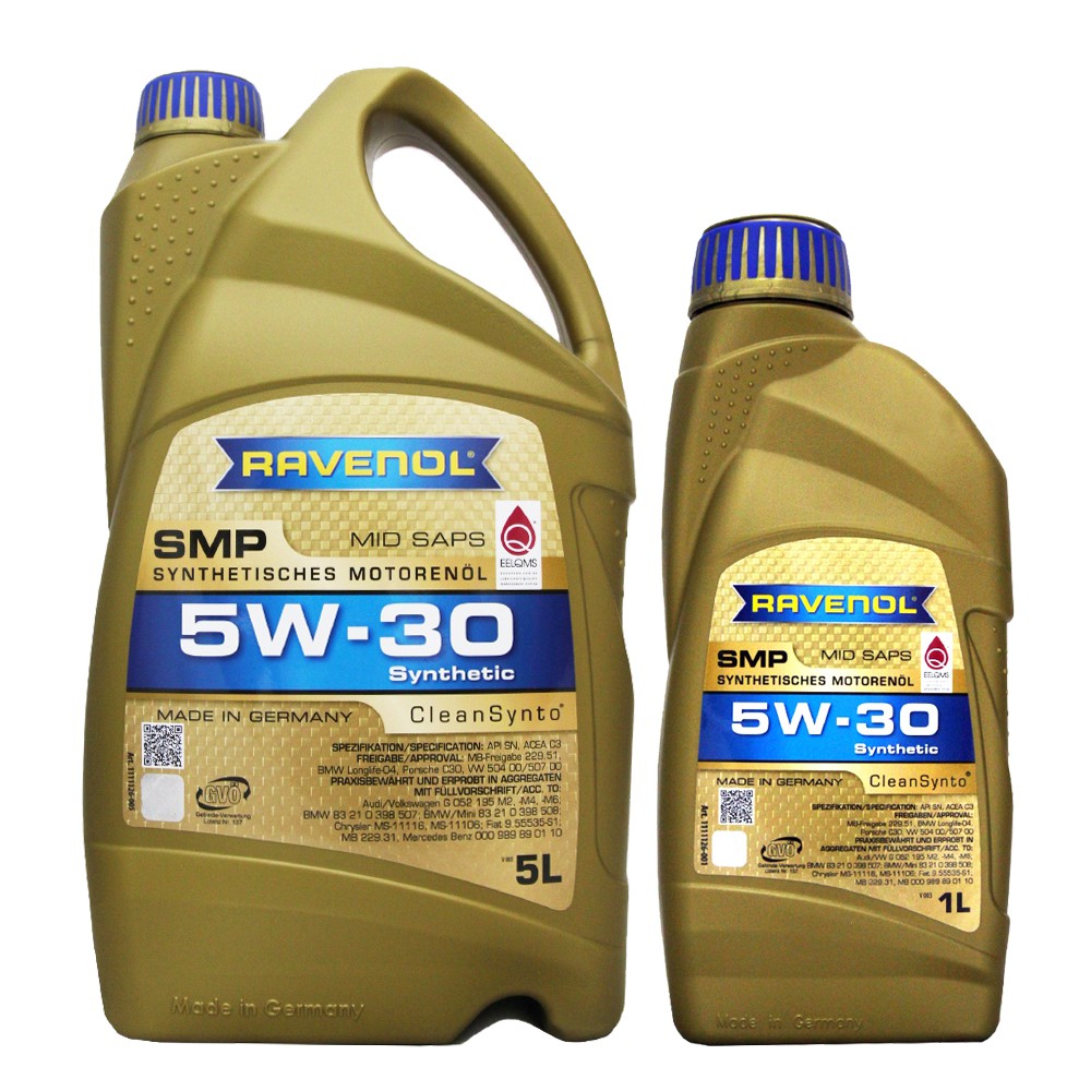 【易油網】RAVENOL SMP 5W30 1L／5L 全合成機油 504/507 柴油車 C3認證 VMP | 蝦皮購物