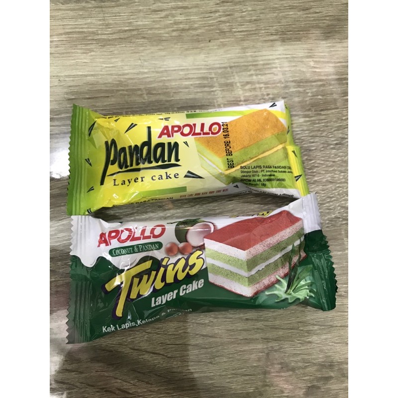 Apollo Pandan Bolu Lapis / Twins Bolu lapis kelapa-pandan | 蝦皮購物