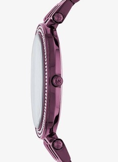 Michael kors MK3554 Darci Black Dial 梅紫色手錶 女錶 | 蝦皮購物